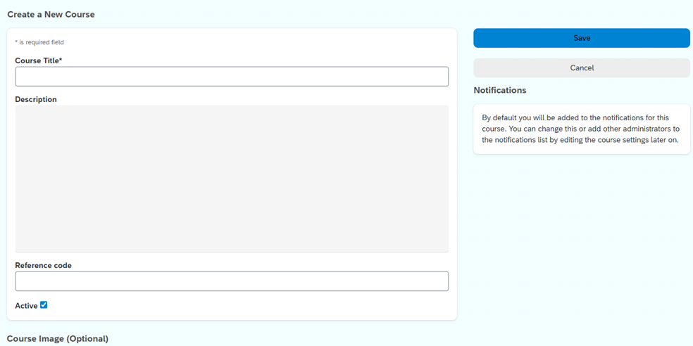 How to make a course within the LMS