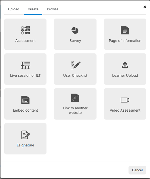 How to make a course within the LMS